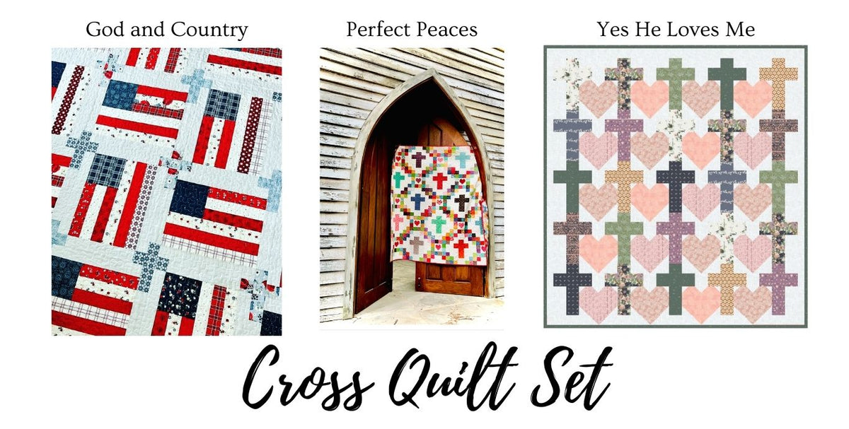 Cross Quilt Pattern Set – Easy Piecy Quilts