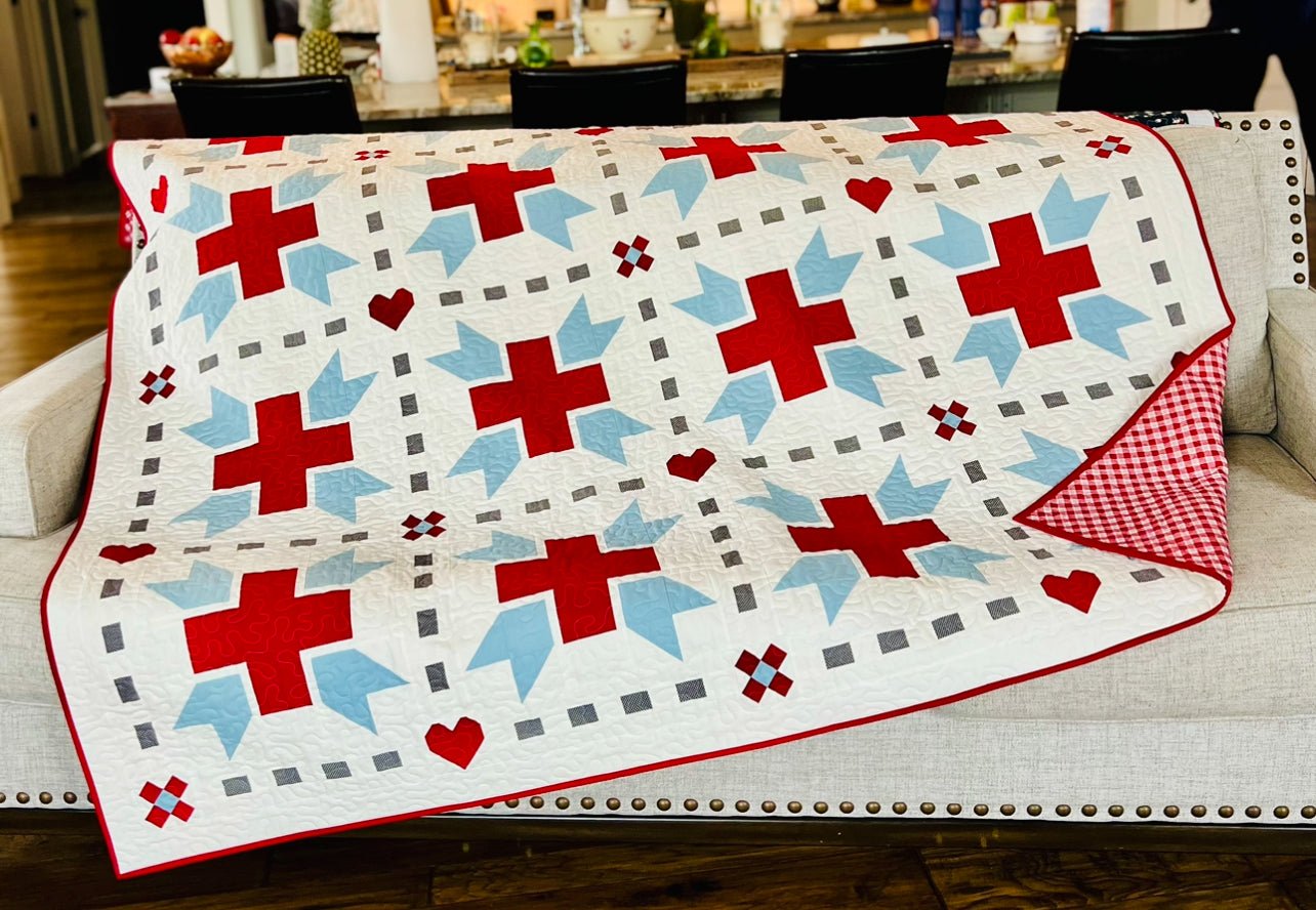 Angels Wear Scrubs Quilt Pattern – Easy Piecy Quilts