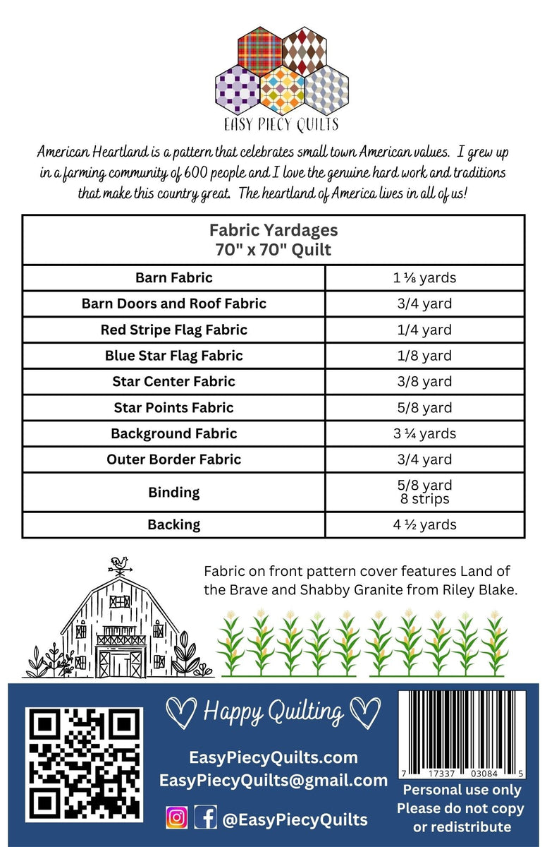 Farmhouse Quilt Pattern Set - 3 Patterns Included – Easy Piecy Quilts