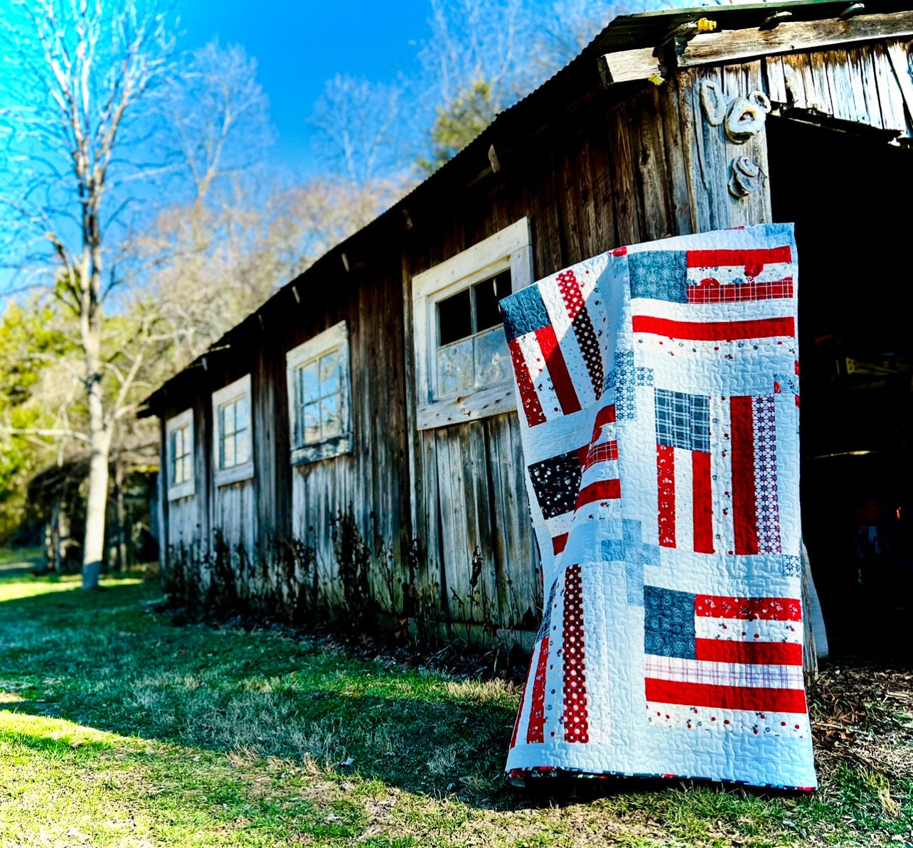 God And Country Quilt Pattern – Easy Piecy Quilts