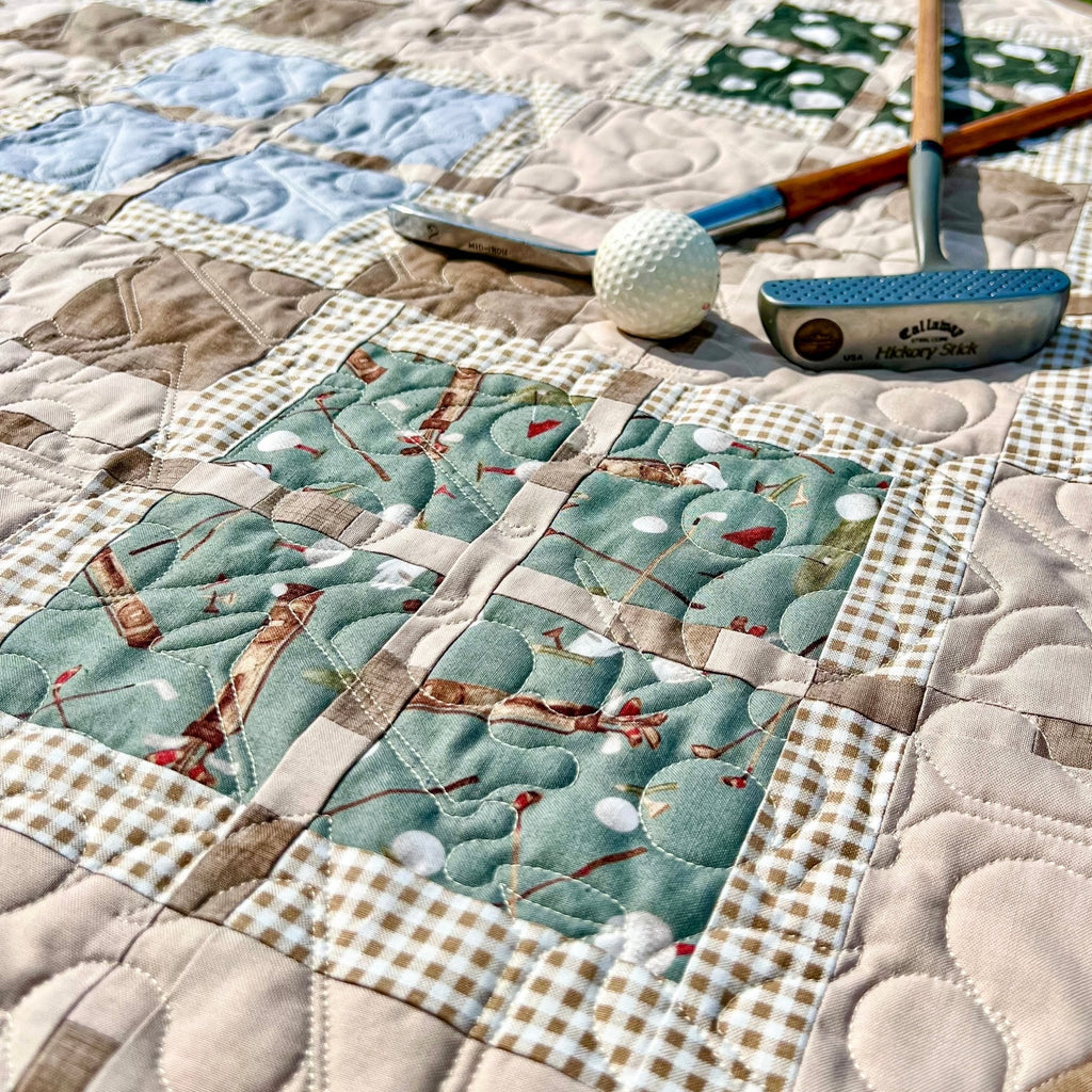 Match Play Argyle Golf Quilt Pattern – Easy Piecy Quilts