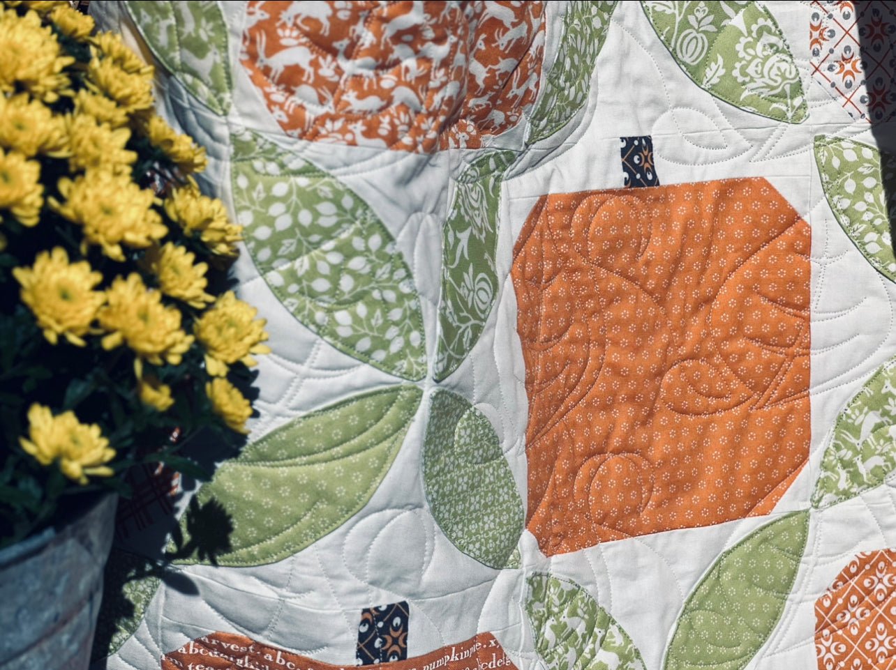 Pumpkin Vines Quilt Pattern – Easy Piecy Quilts