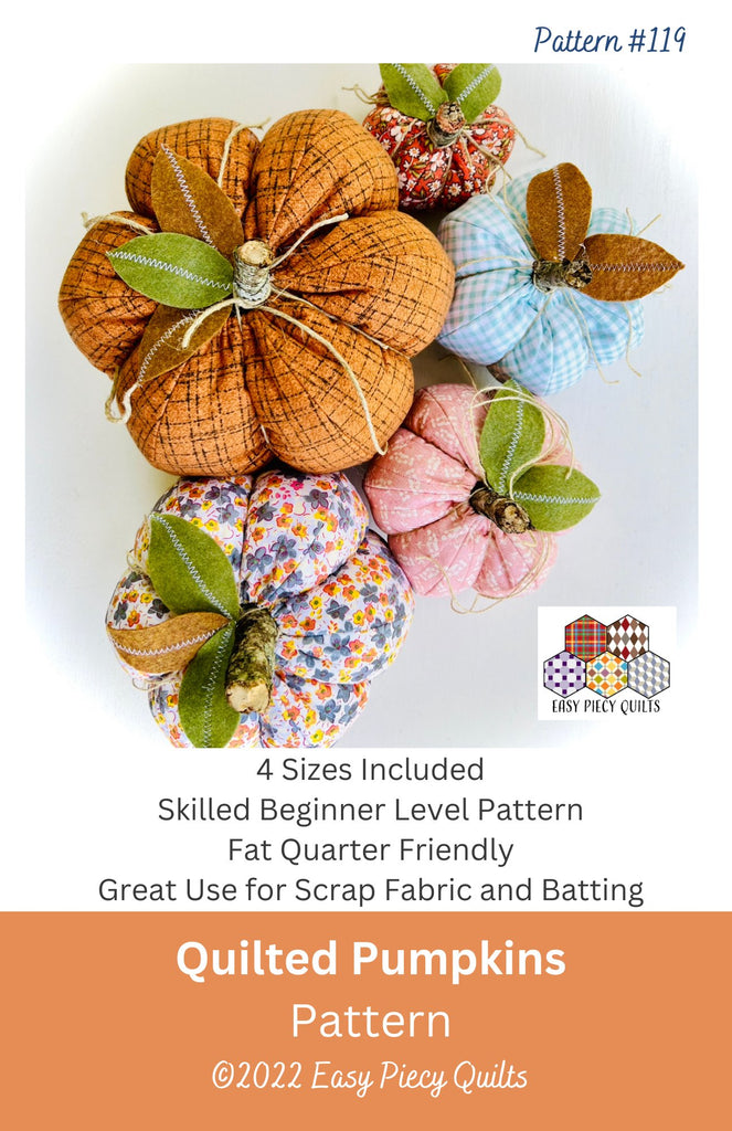 Quilted Pumpkins and Topiary Pattern – Easy Piecy Quilts