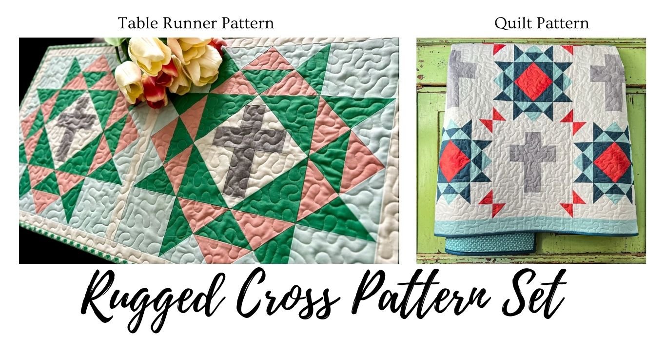 Rugged Cross Pattern Set - 2 Quilt Patterns Included – Easy Piecy Quilts