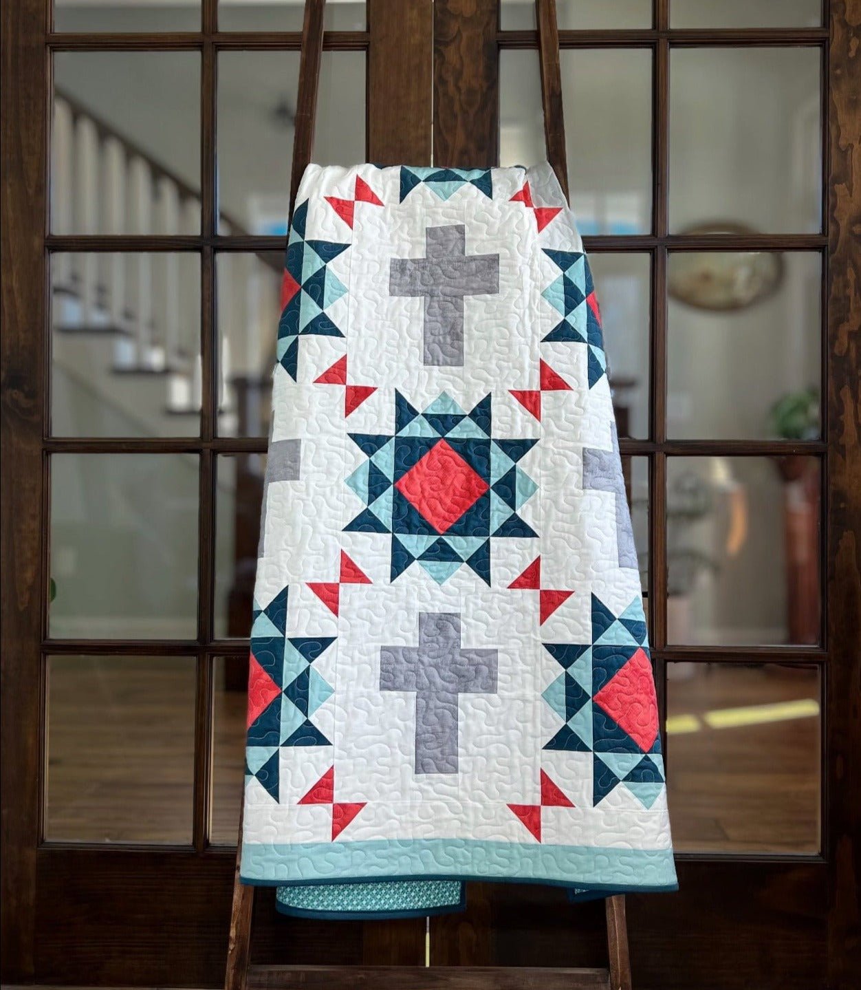 Rugged Cross Quilt Pattern – Easy Piecy Quilts