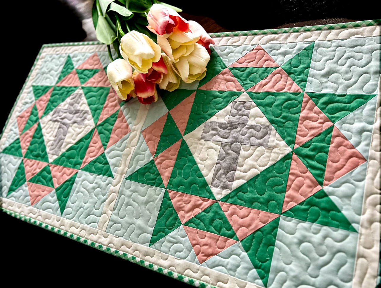 Rugged Cross Table Runner Pattern – Easy Piecy Quilts