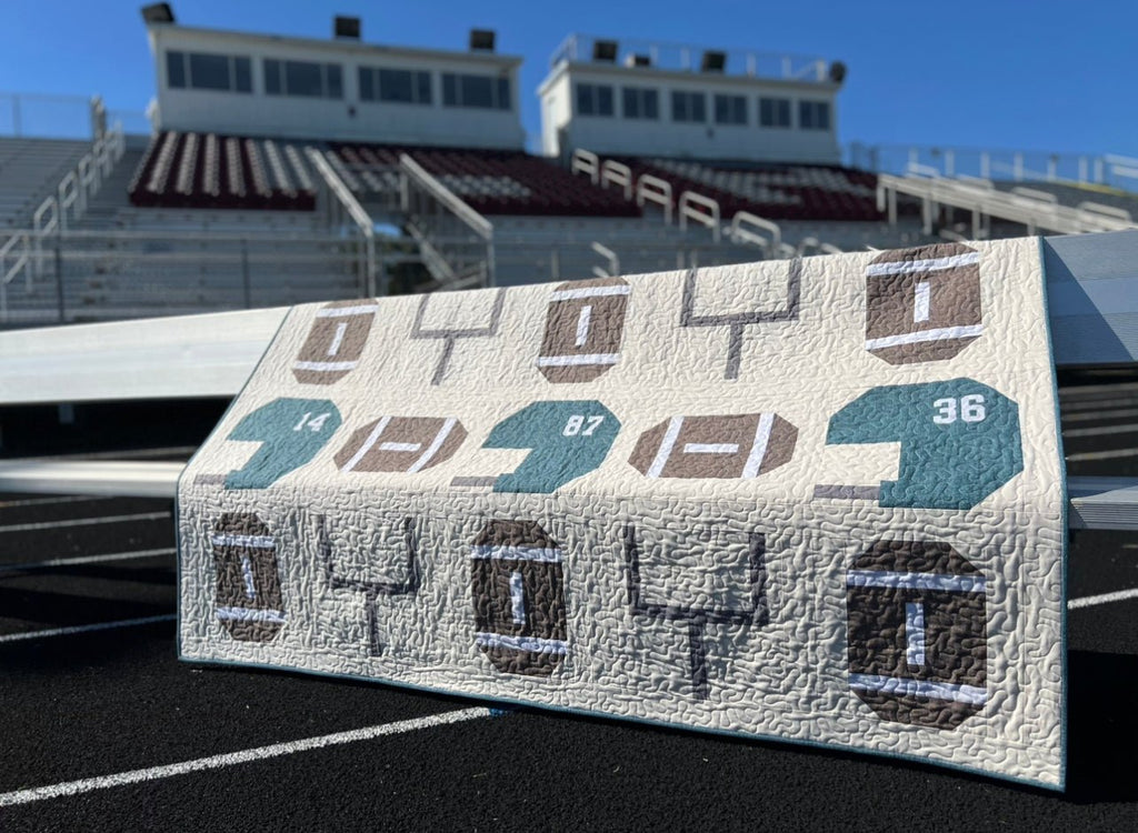 Team Football Quilt Pattern – Easy Piecy Quilts