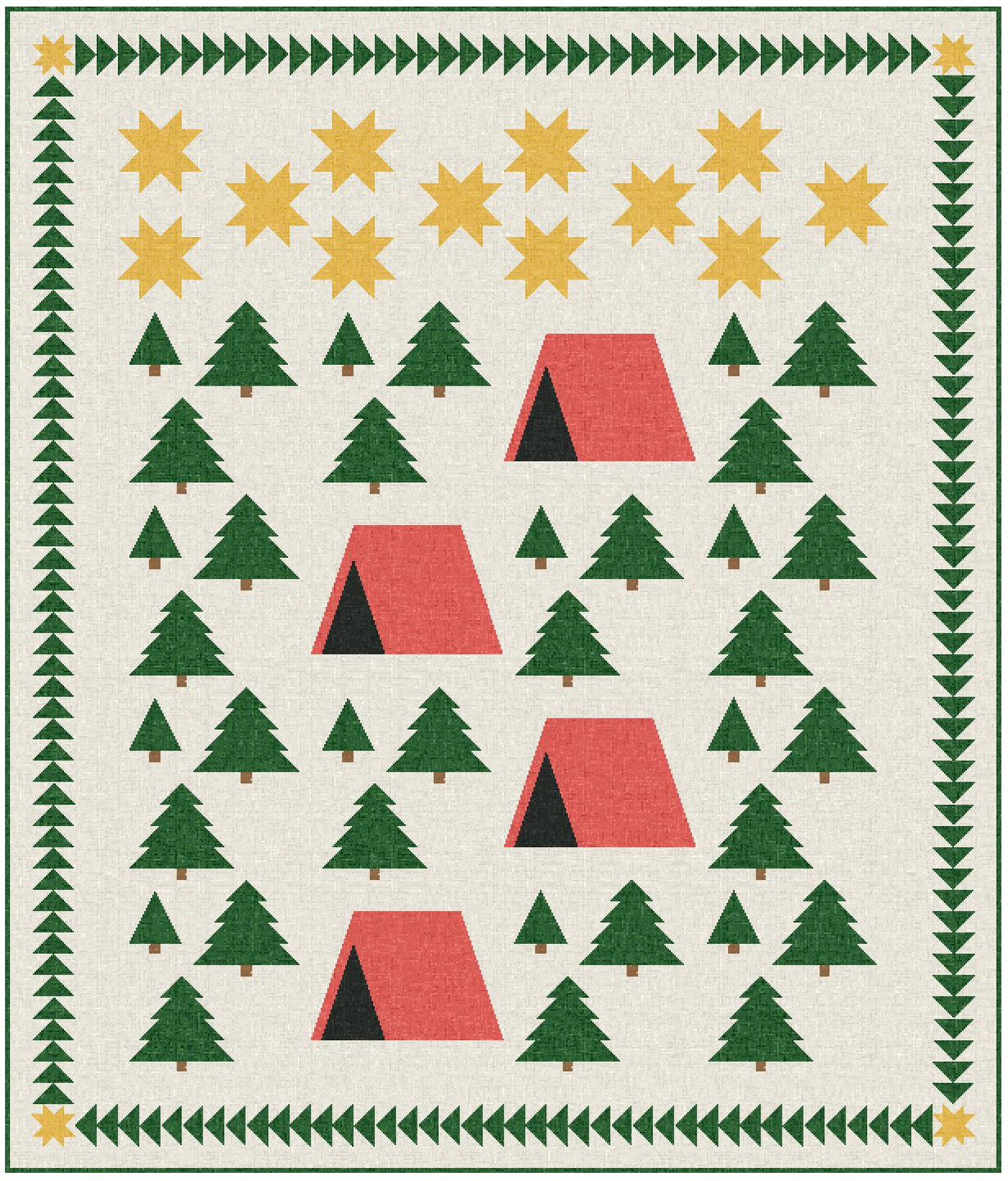 Woodland Camping Adventure Quilt Pattern – Easy Piecy Quilts